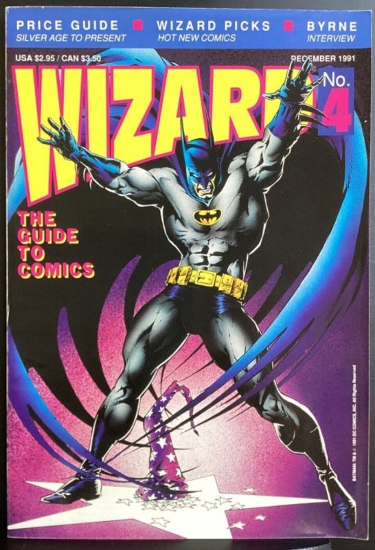 Wizard Magazine #4 History of Batman, Wolverine W/ POSTER & INSERTS ...