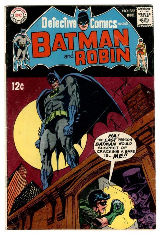 Detective Comics #382 Dec 1968 Batman & Robin Elongated Man Billy ...