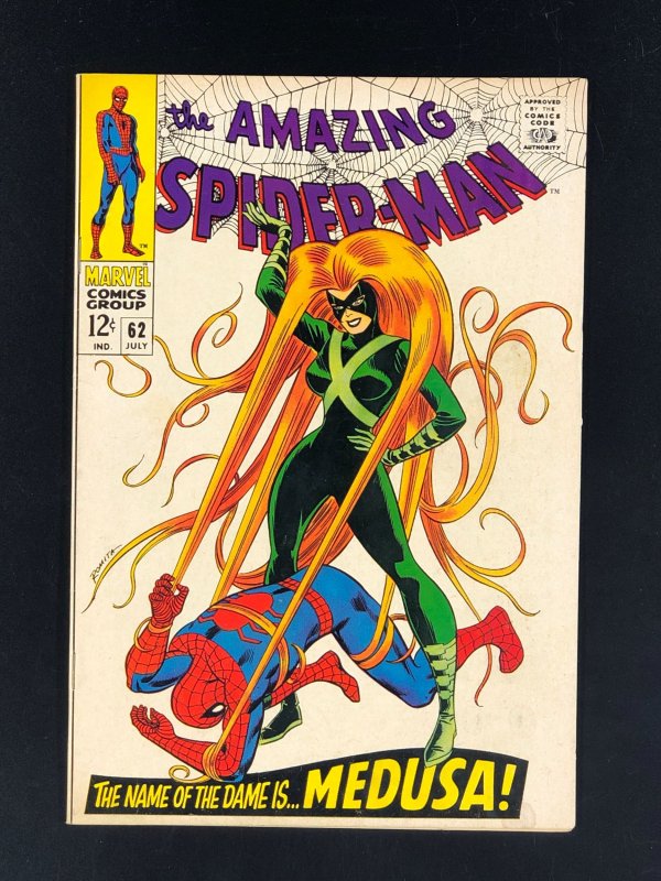 The Amazing Spider-Man #62 (1968) FN+ Iconic Cover by John Romita, See ...