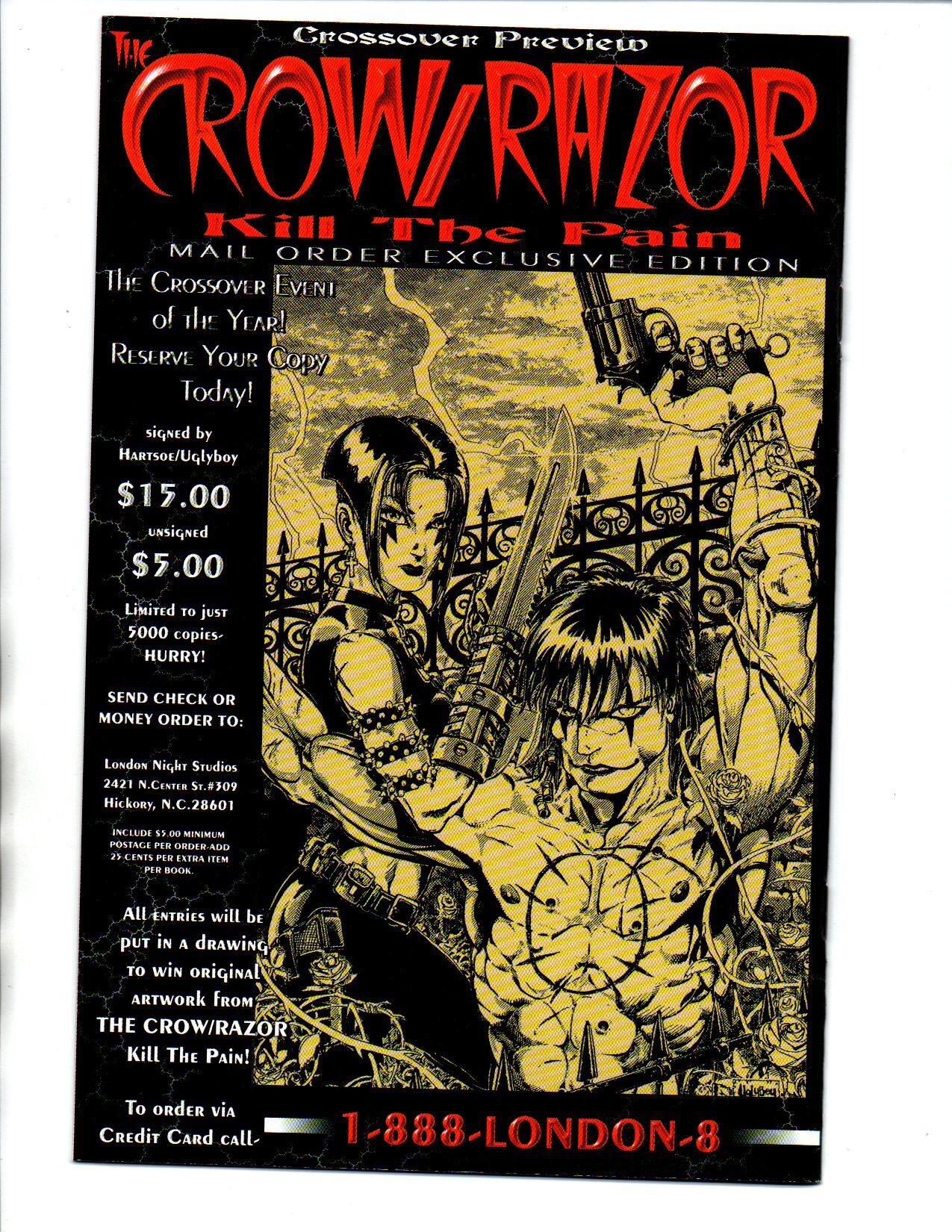 Razor Embrace The Spawning #1 Photo Variant - London - Vampires - 1997 ...