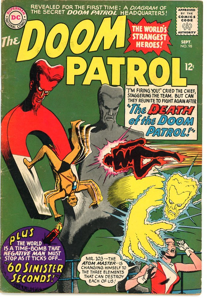 Doom Patrol #98 1965 VG/F 1st App of Mr. 103! | Comic Books - Silver ...