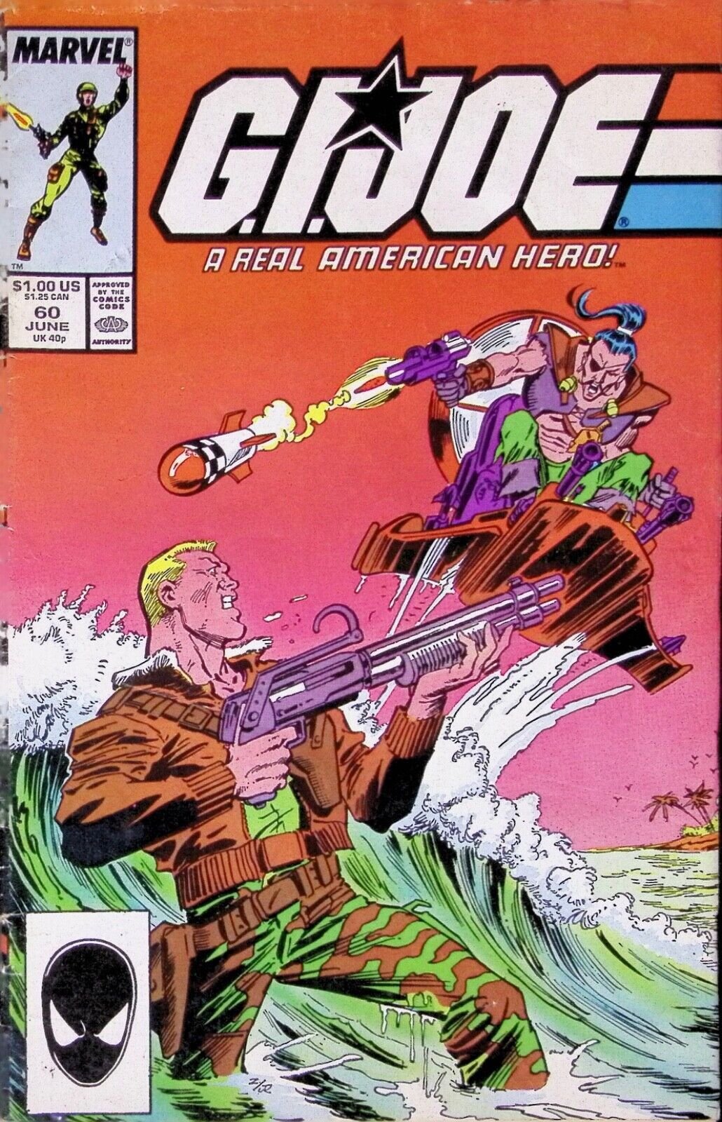 GI JOE Comic Issue 60 — Mike Zeck Cover McFarlane Art Larry Hama 1987 ...