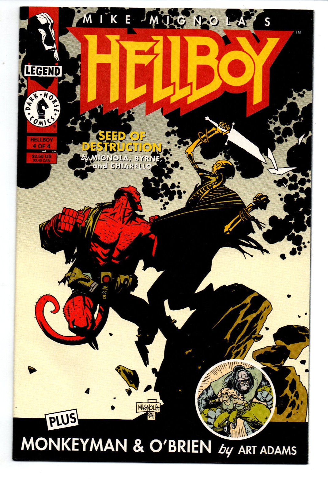 Hellboy Seed of Destruction 1 2 3 & 4 Complete Set - 1994 - (-NM ...