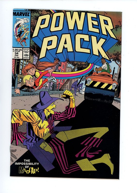 Marvel Power Pack #34 (1988) | Comic Books - Copper Age, Marvel, Power Pack, Superhero / HipComic