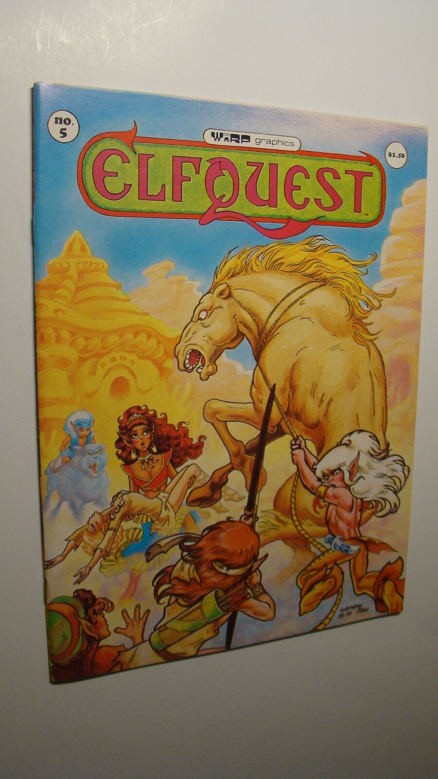 Elfquest 5 Rare *VF/NM 9.0* Warp Graphics Wendy Pini ART 1.50 Cover ...