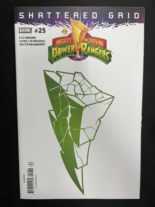 Mighty Morphin Power Rangers Shattered Grid #25 NM 2nd Print Boom ...