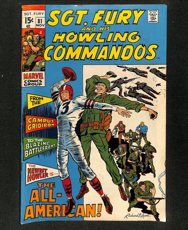 Sgt. Fury and His Howling Commandos #81 | Comic Books - Silver Age ...