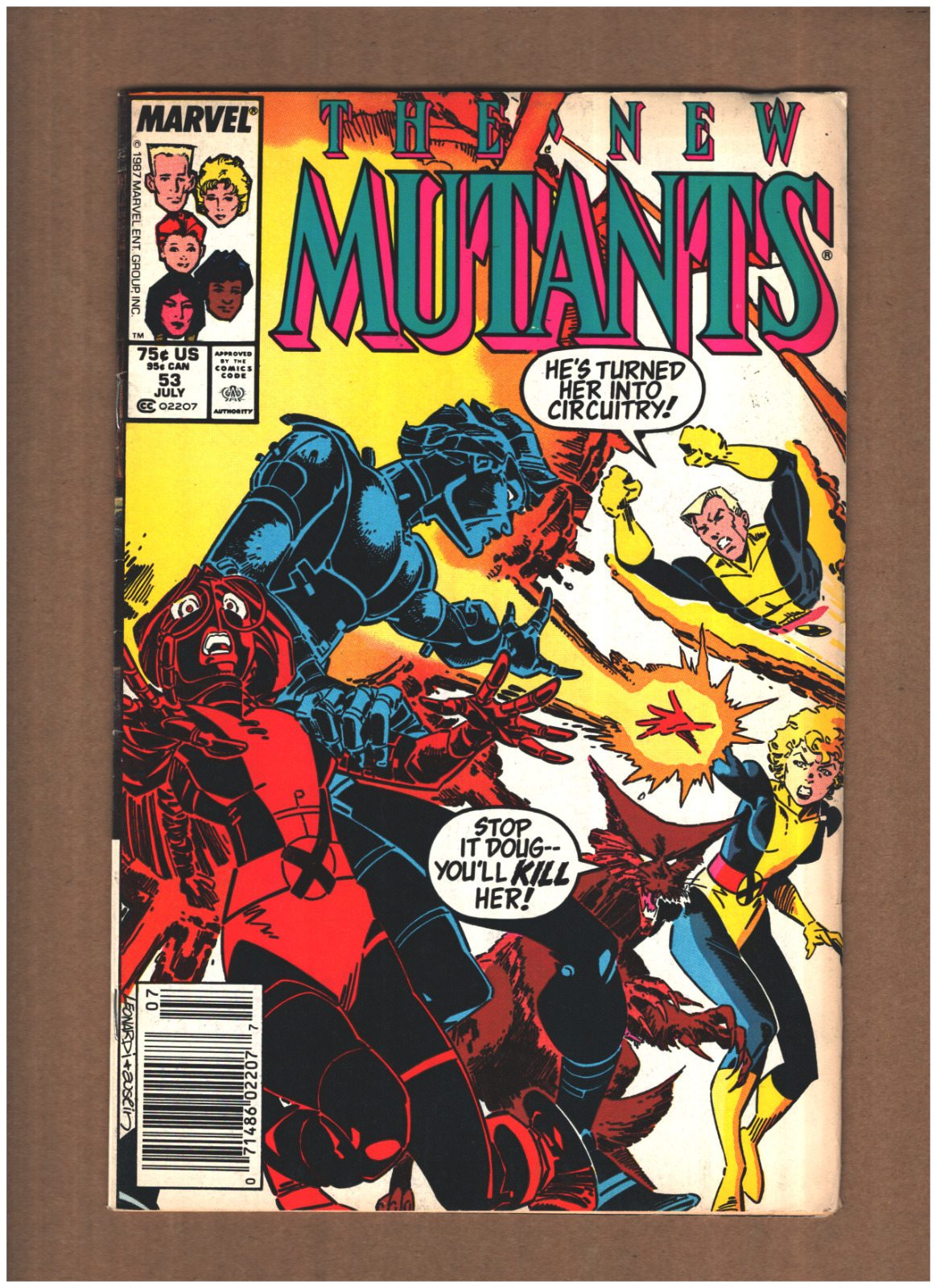 New Mutants #53 Newsstand Marvel Comics 1987 WARLOCK MAGIK VG/FN 5.0 ...