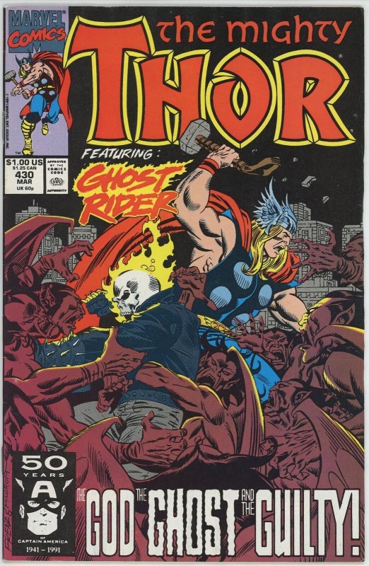 Thor #430 (1962) - 8.0 VF *The God, the Ghost, and the Guilty* | Comic ...