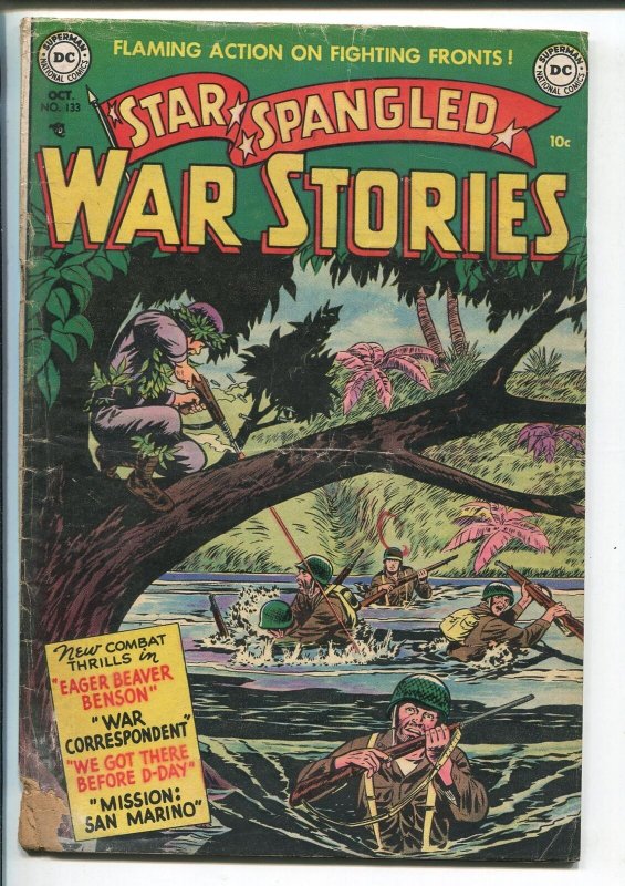 Star Spangled WAR Stories #133 1952-Dc Comics-Wwii-Japanese Sniper-Fr ...
