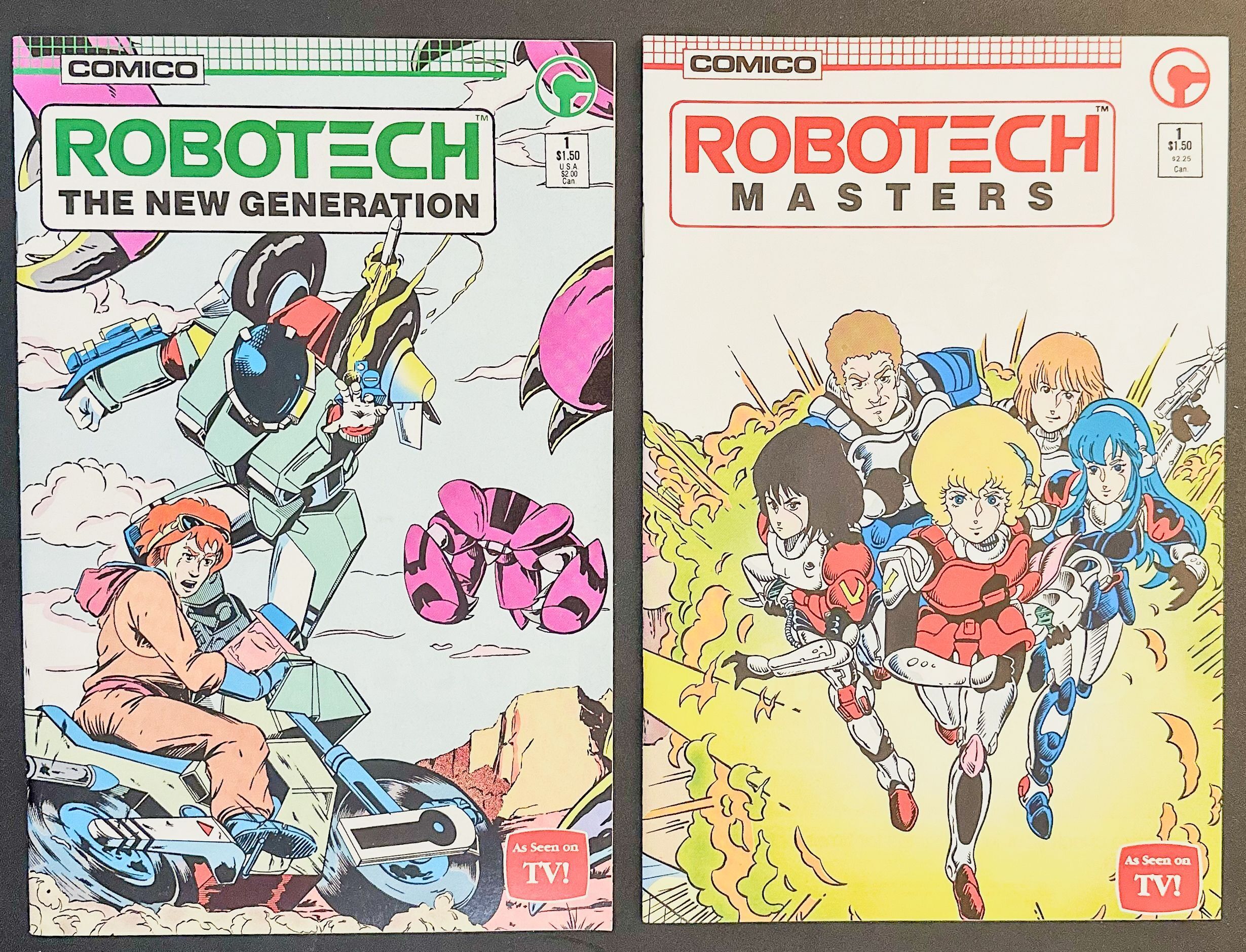 Robotech Lot: The New Generation #1 & Robotech Masters #1 (1985) Rare ...