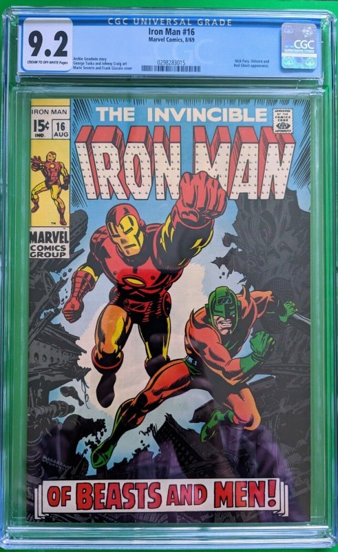 Iron Man #16 (1969) CGC 9.2 - Archie Goodwin, George Tuska, and Johnny ...
