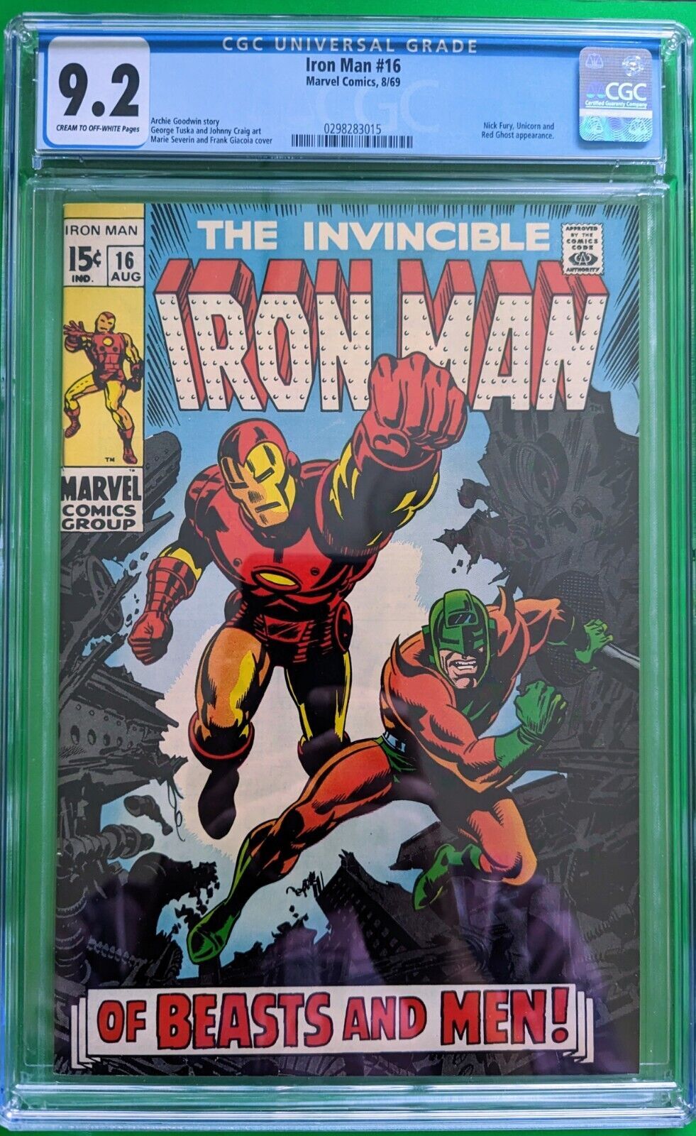 Iron Man #16 (1969) CGC 9.2 - Archie Goodwin, George Tuska, and Johnny ...