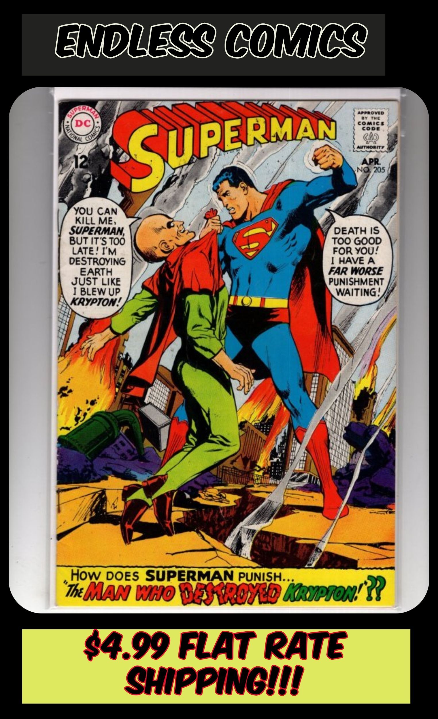 Superman #205 (1968) / MC#21 | Comic Books - Silver Age, DC Comics ...