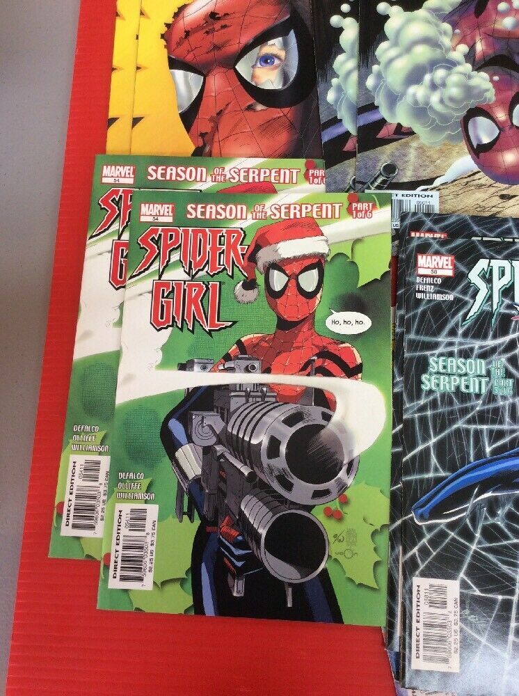 SPIDER-GIRL #54,55,56,57,58,59 Season of the Serpent Set First Benjy ...