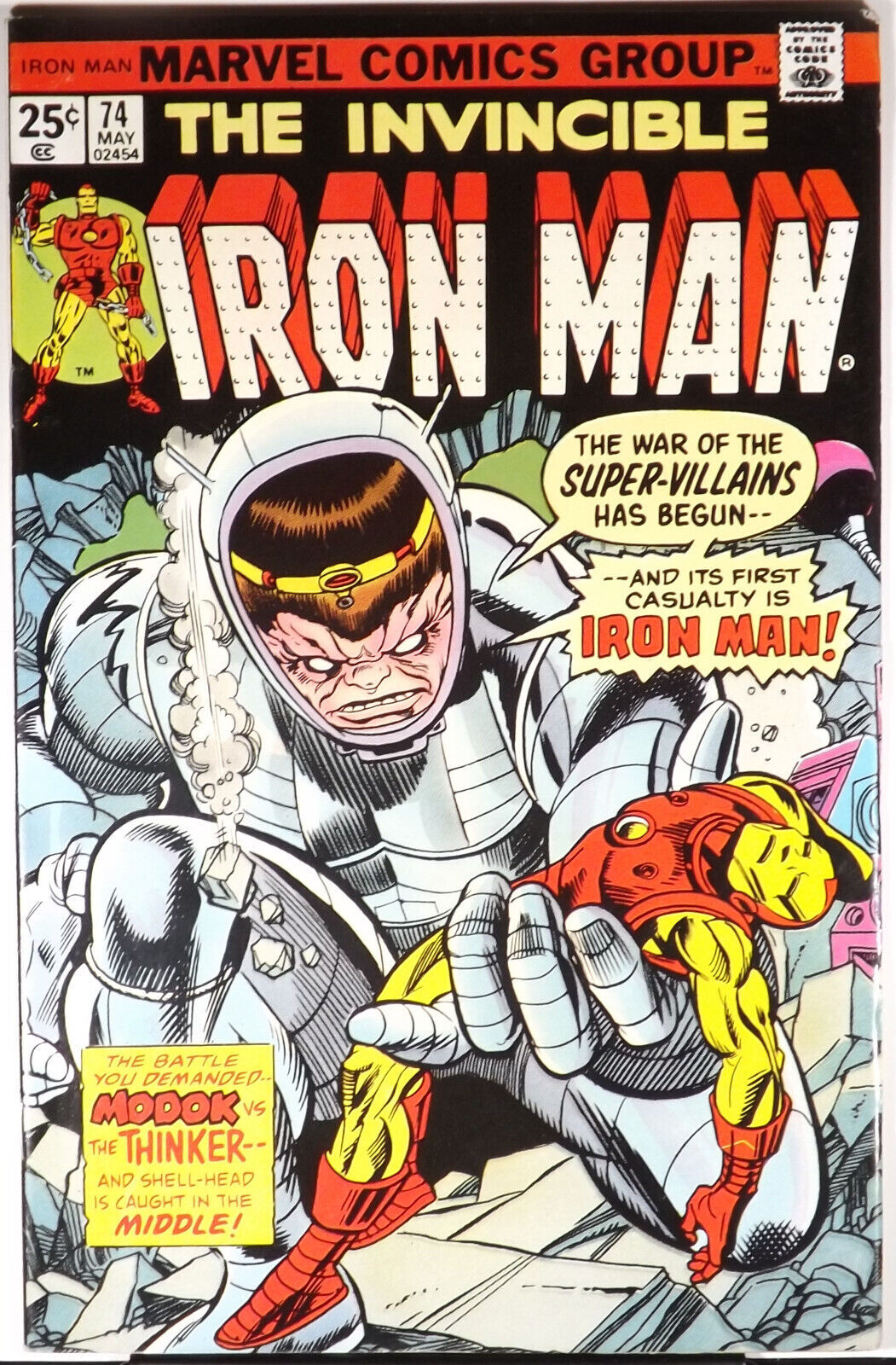 IRON MAN #74 75 Lot VF 2 Issues 1975 MODOK Avenngers Marvel Comics MCU ...
