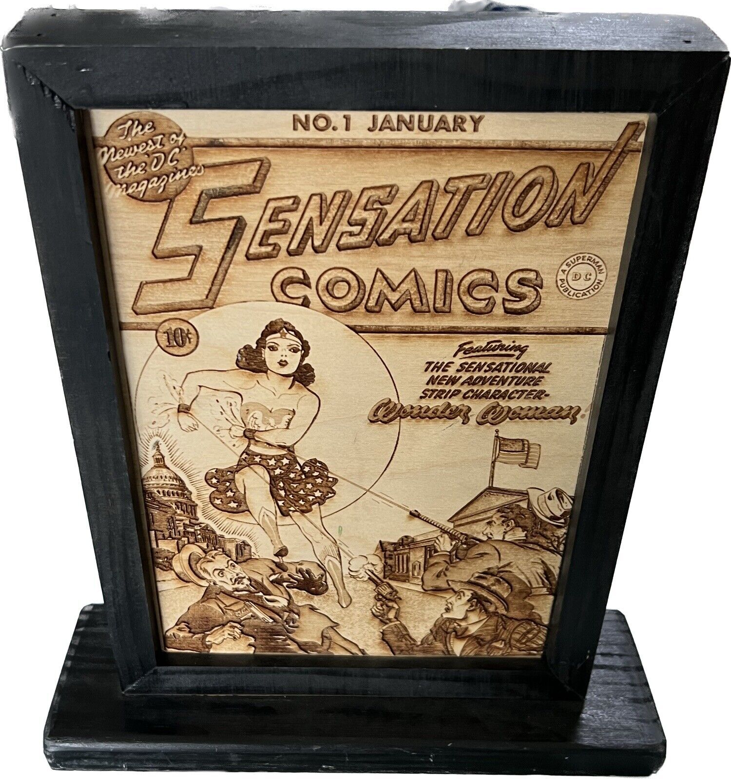 Ryan Piscione Art Wood Engraving 8.25” x 11.5”- UNIQUE X-MEN & Wonder ...