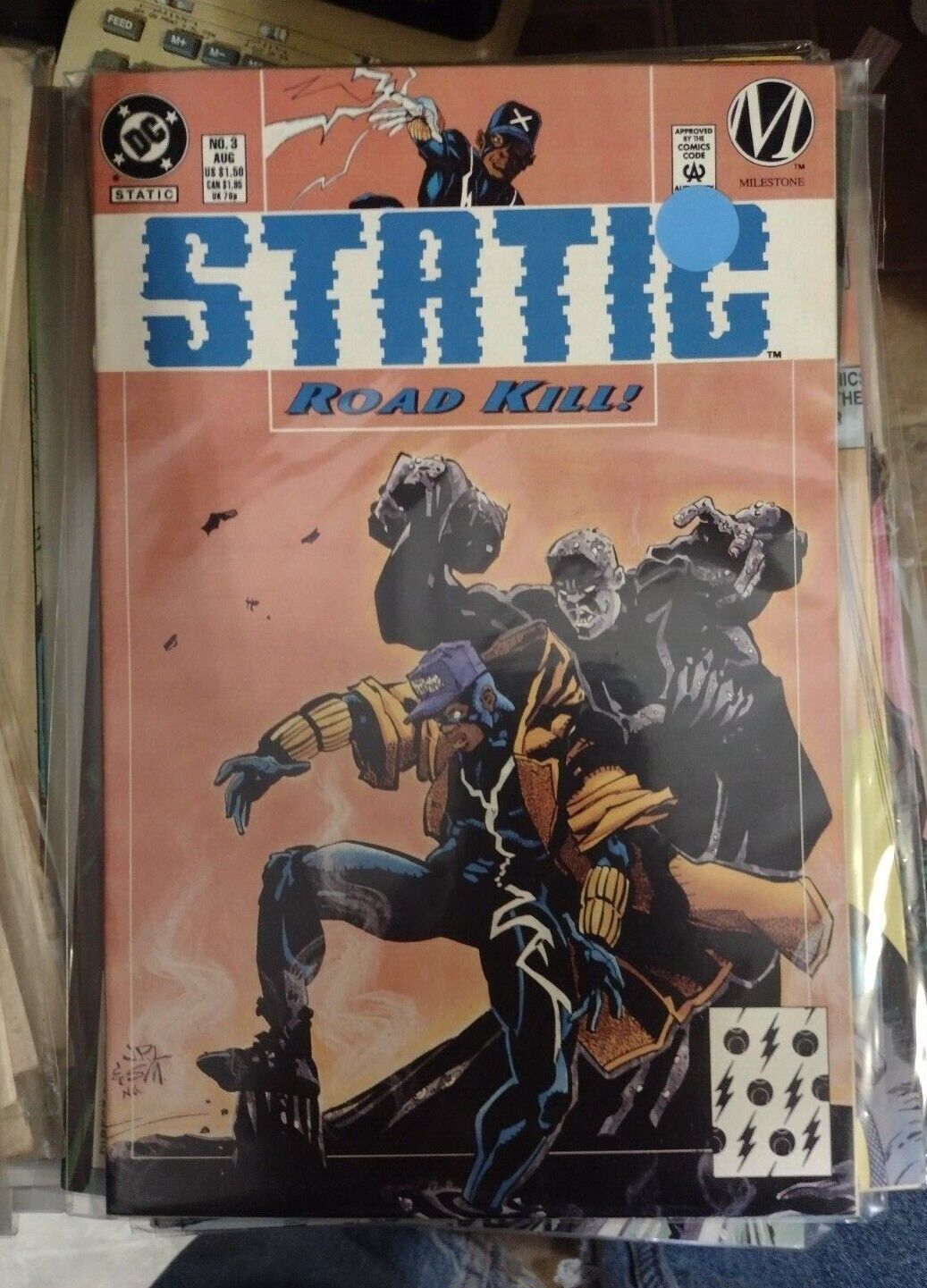 Static # 3 Variant 1993 DC Milestone Michael Jordan Movie KEY Road Kill ...