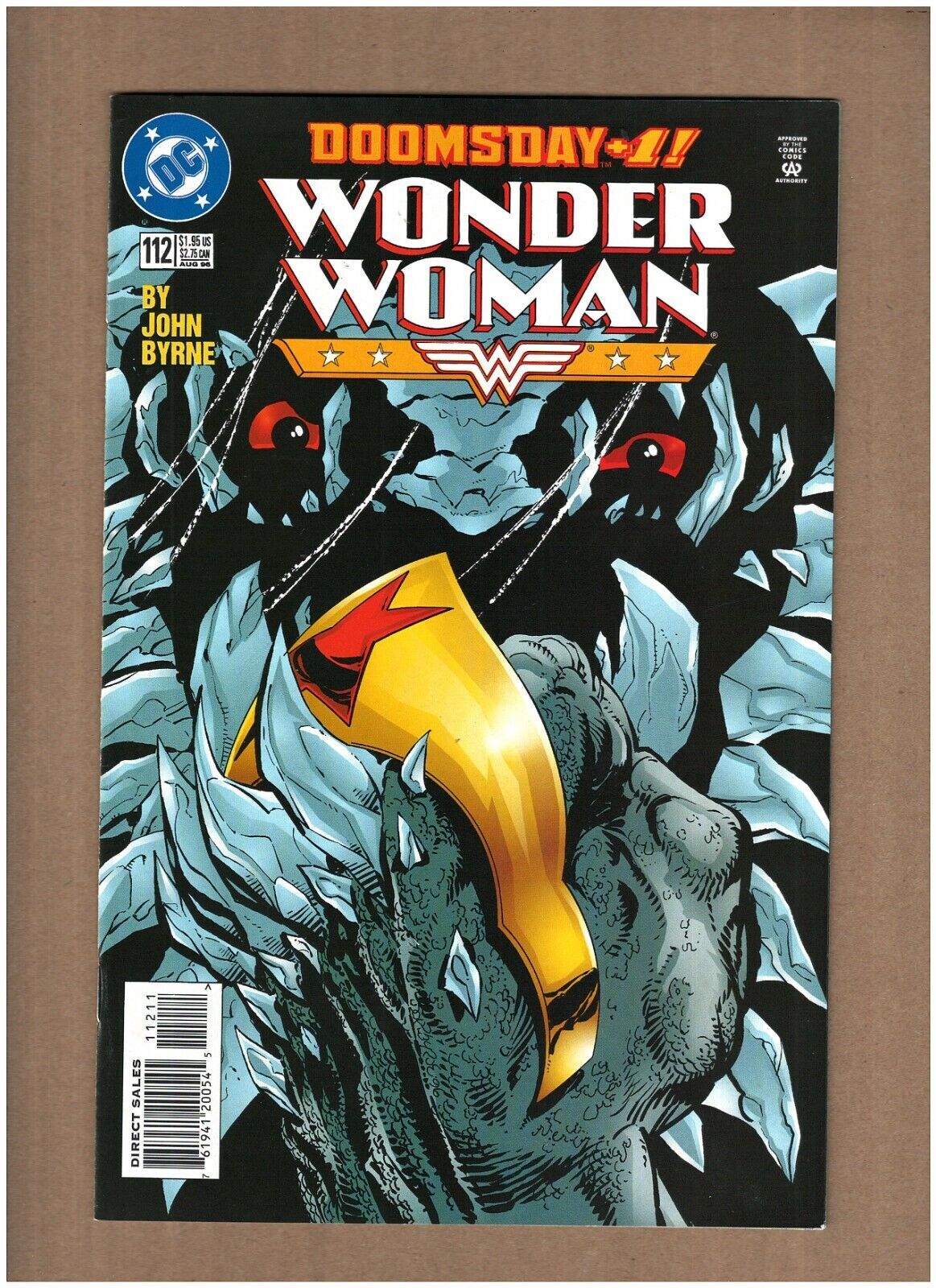 Wonder Woman #112 DC Comics 1996 John Byrne, vs. Doomsday NM- 9.2 ...