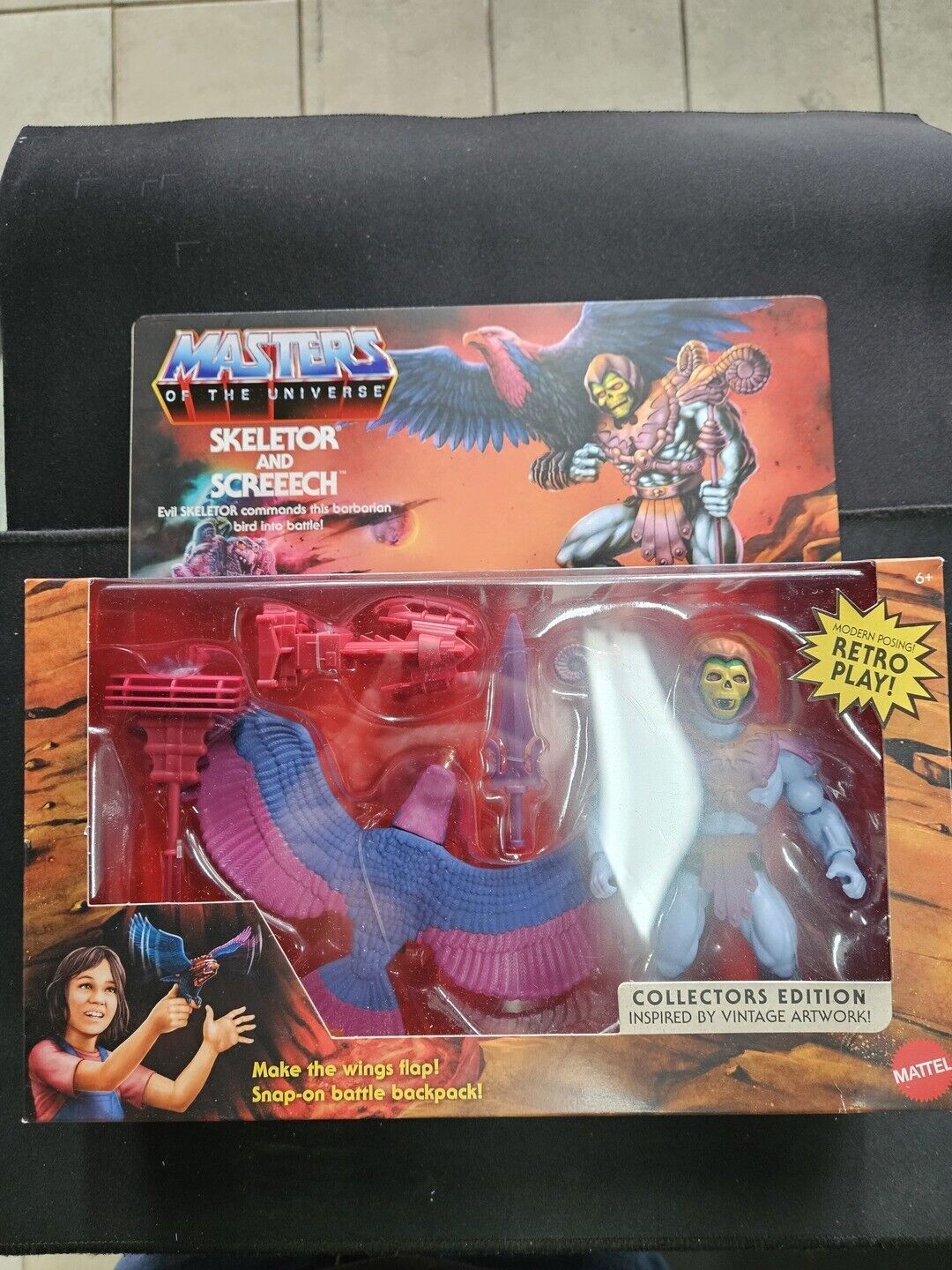 Masters of the Universe Origins Skeletor and Screech Mattel Figure Set ...