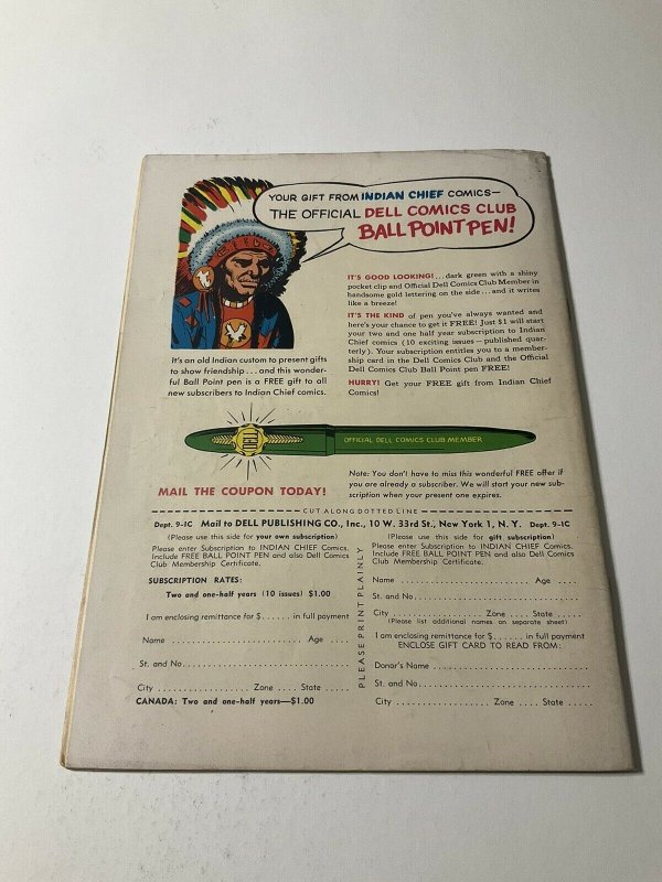 Indian Chief 12 Vg/Fn Very Good/Fine 5.0 Dell Comics | Comic Books ...