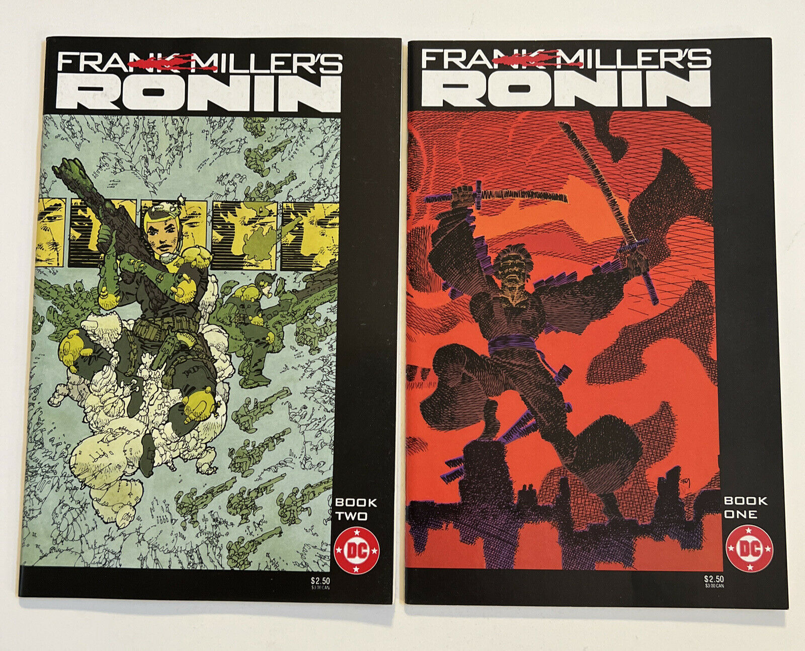 Ronin #1 + 2 (1983) Frank Miller Dc Comics Bronze Age Book One + Two ...