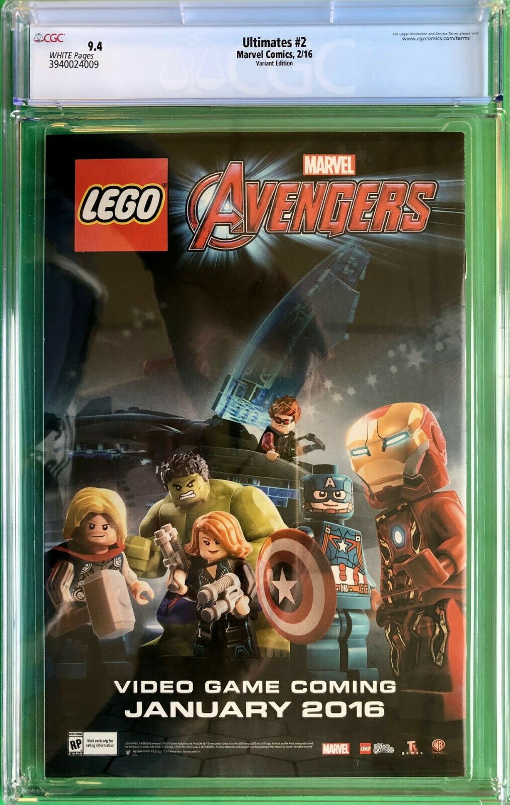 The Ultimates #2 CGC 9.4 Jim Cheung 1:25 America Chavez Variant Cover ...