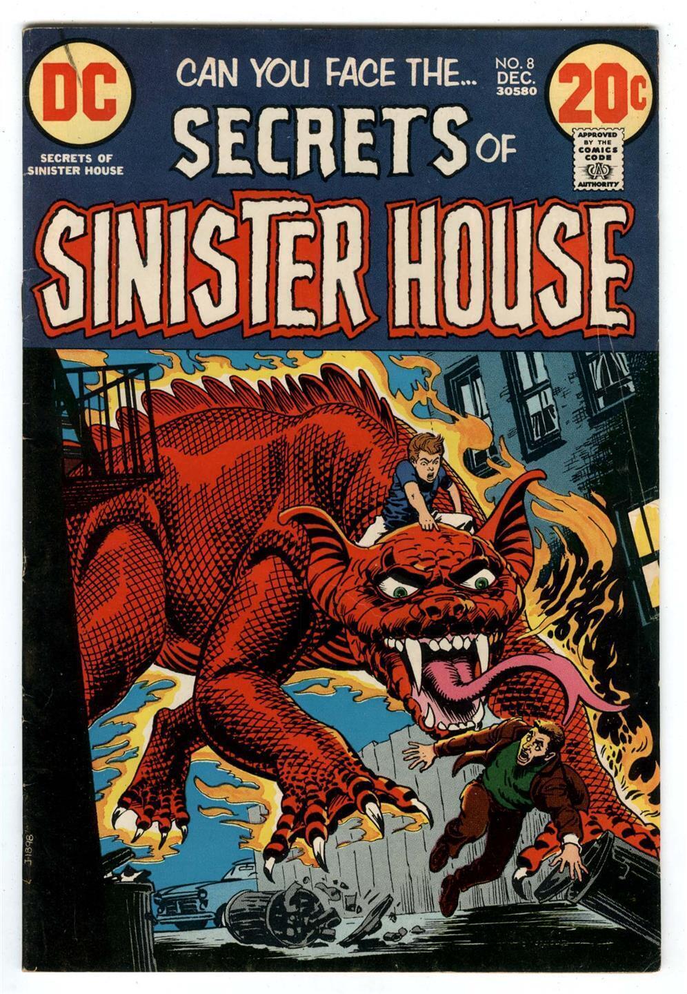 Secrets of Sinister House #8 Dec 1972 Vintage DC Horror Dragon ...