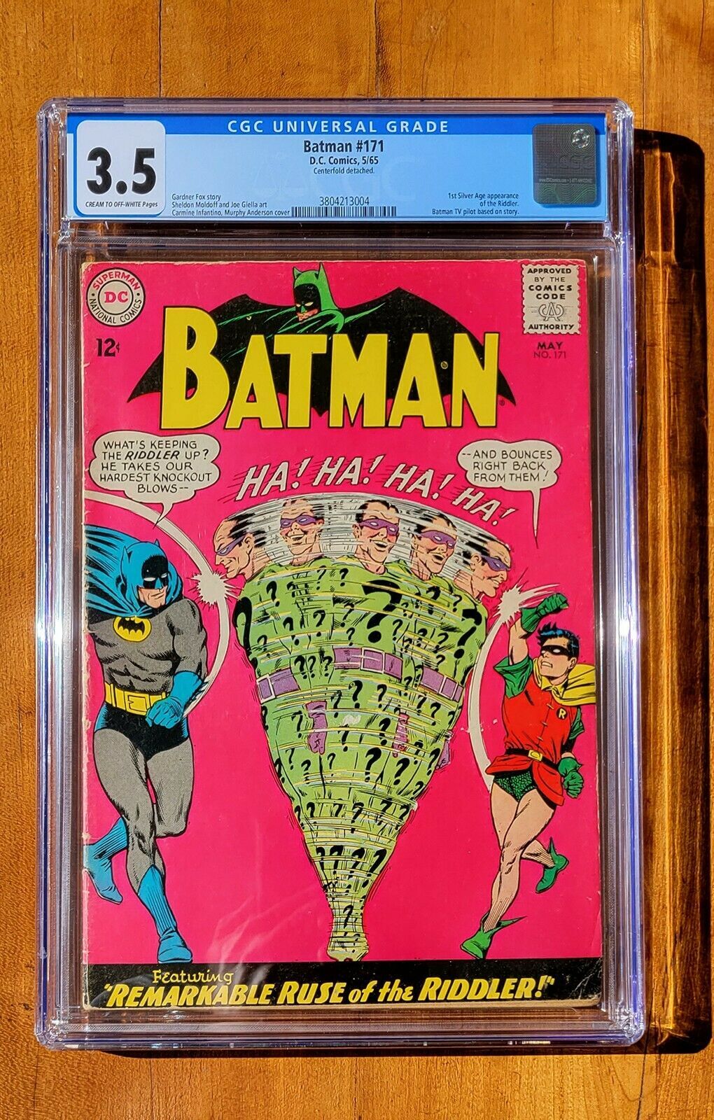 Batman #171 (1965) CGC 3.5 Key Comic, 1st Silver Age Appearance of The ...