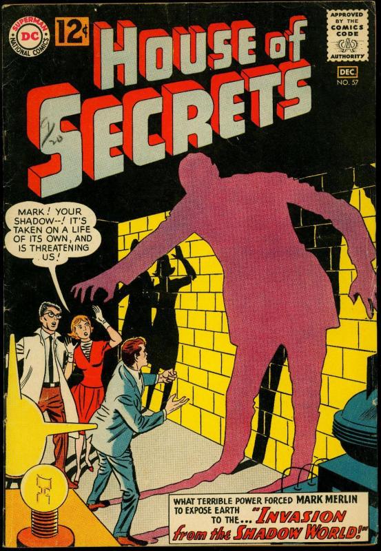 House of Secrets #57 1962- Mark Merlin- Shadow World- DC Comics VG ...