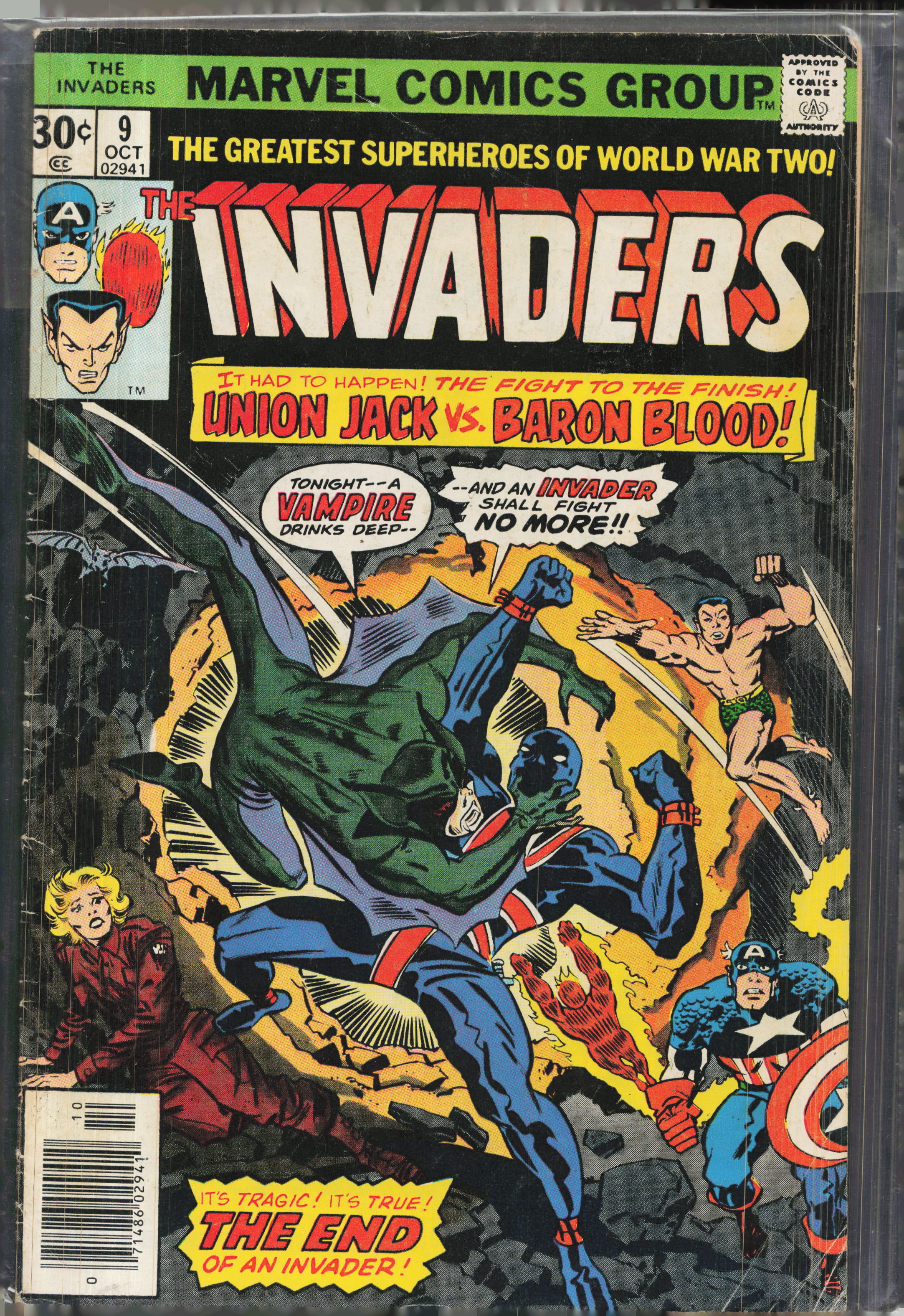 The Invaders #9 (1976) The Invaders | Comic Books - Bronze Age, Marvel ...
