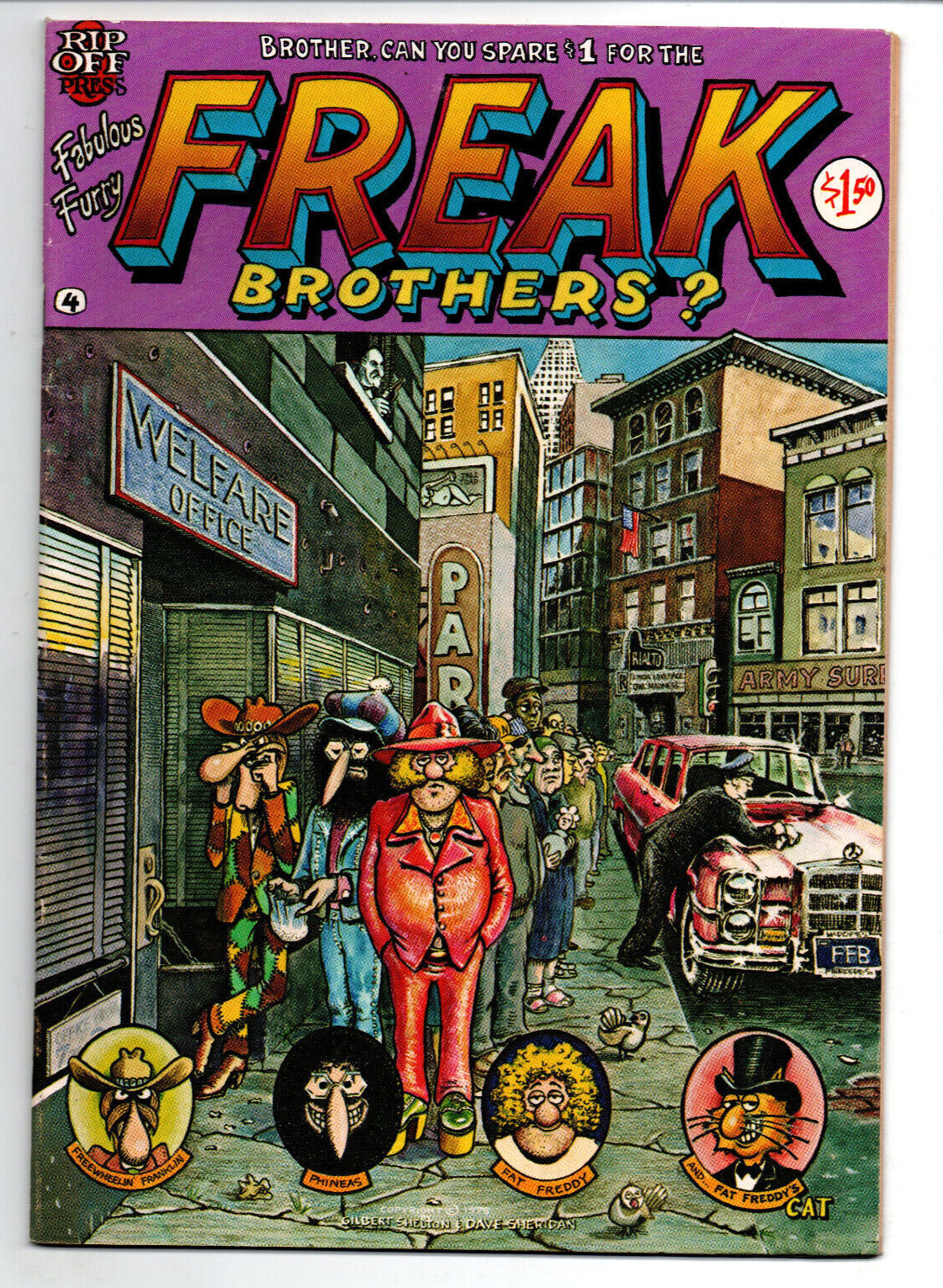 The Fabulous Furry Freak Brothers #4 - 4th Print - Underground - 1982 ...