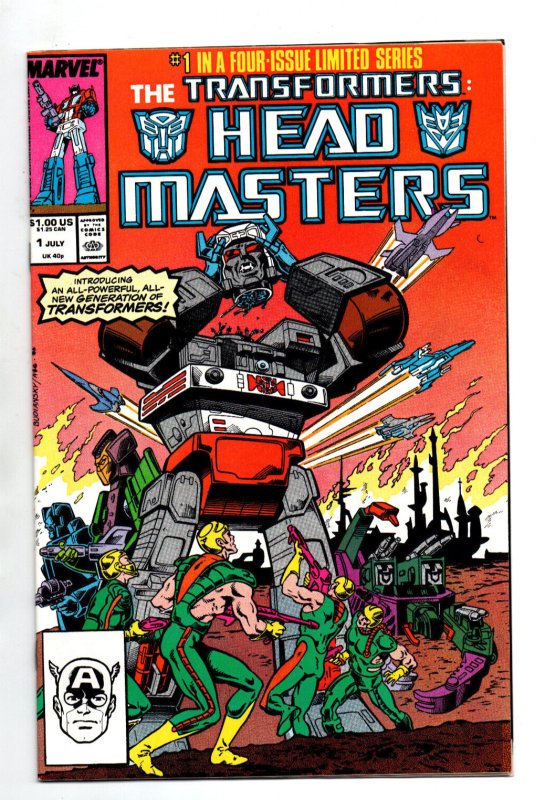 Transformers Headmasters #1 2 3 & 4 complete set - Limited Series ...