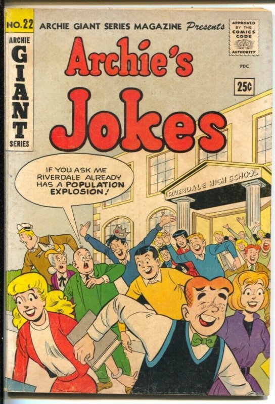 Archie Gian Series #22 1963-Archie's Jokes-Betty-Veronica-VG | Comic ...