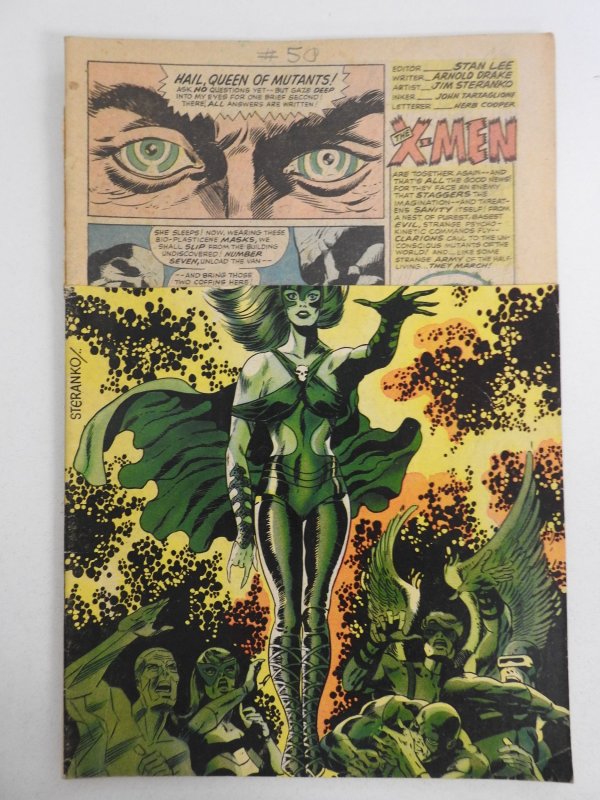 The X-Men #50 (1968) 1st Polaris! Remaindered Copy! Poor Condition! O/W ...