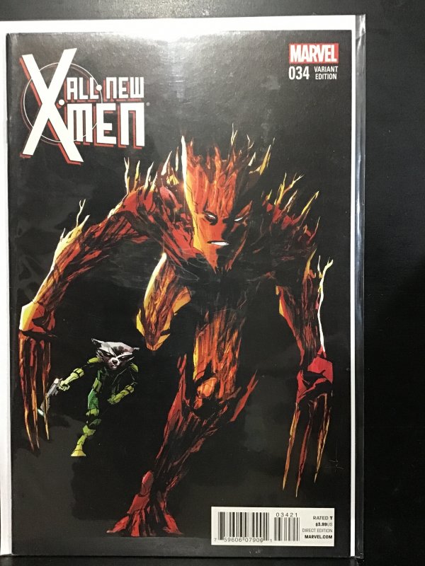 All-New X-Men #34 Jock 'Rocket Raccoon and Groot' Variant (2015 ...