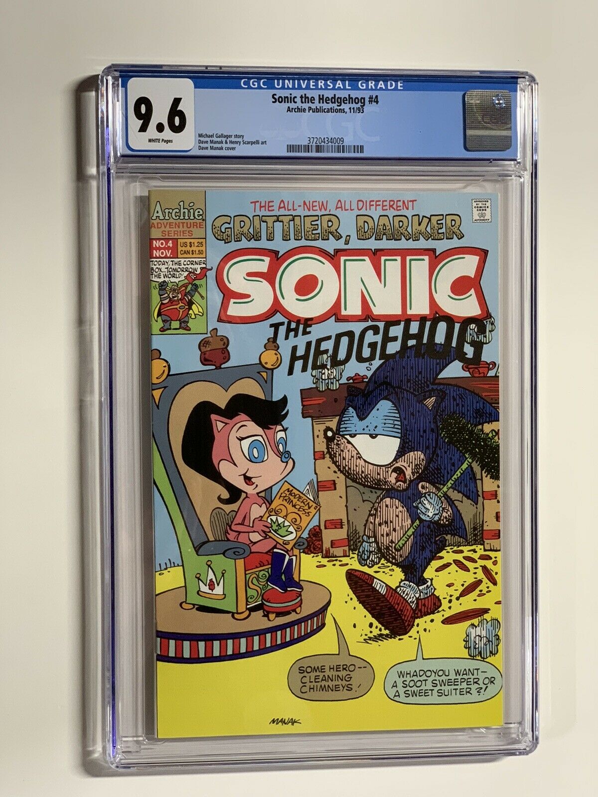 Sonic The Hedgehog 4 Cgc 9.6 White Archie Publications | Comic Books ...