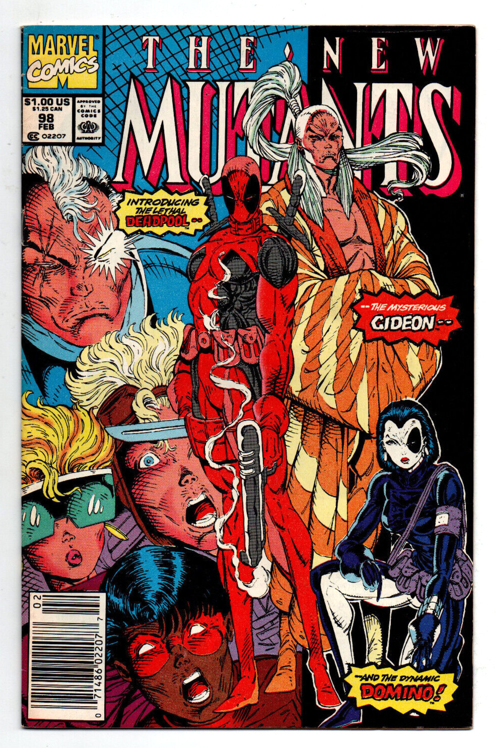 The New Mutants #98 newsstand - 1st appearance Deadpool -KEY- X-Force ...