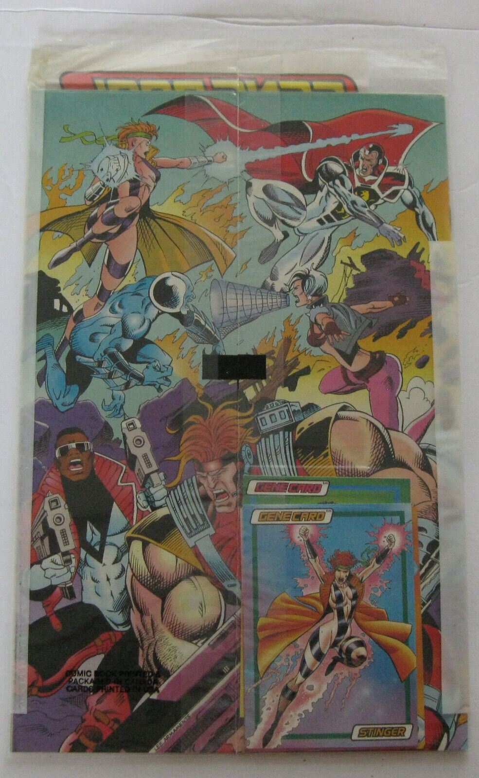 Genetix #1 Polybagged w/4 cards (Oct 1993, Marvel UK) NM (9.4) Dark ...