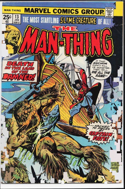 Man-Thing #13 (1975) Man-Thing | Comic Books - Bronze Age, Marvel, Man ...