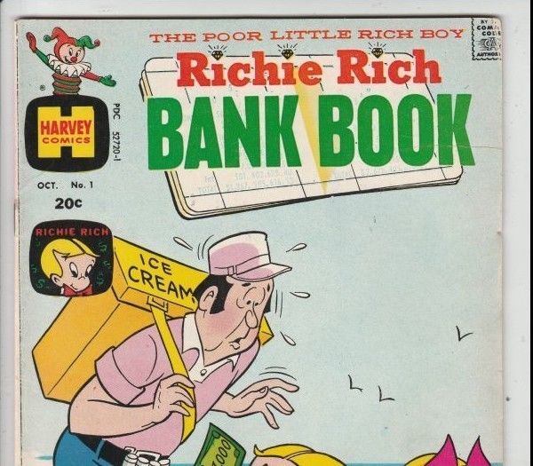 Richie Rich Bank Book #1 strict VF+ 8.5 High-Grade Appearance - Reggie ...