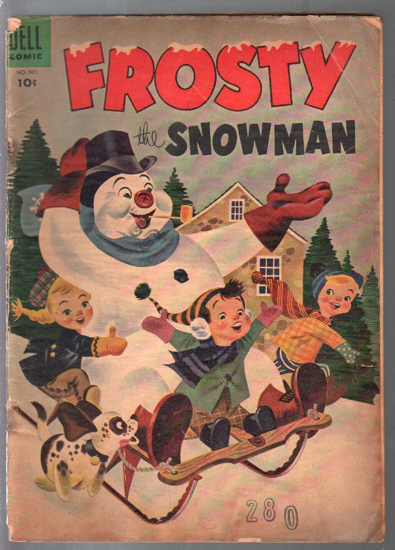 Frosty The Snowman-Four Color Comics #601 1954-Dell-P/FR | Comic Books ...