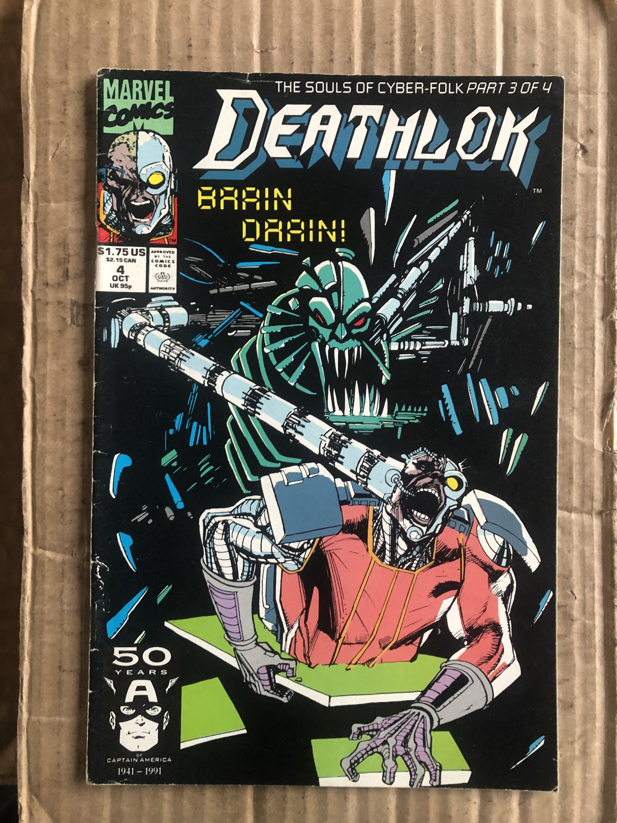 Deathlok #4 Direct Edition (1991) | Comic Books - Copper Age, Marvel ...