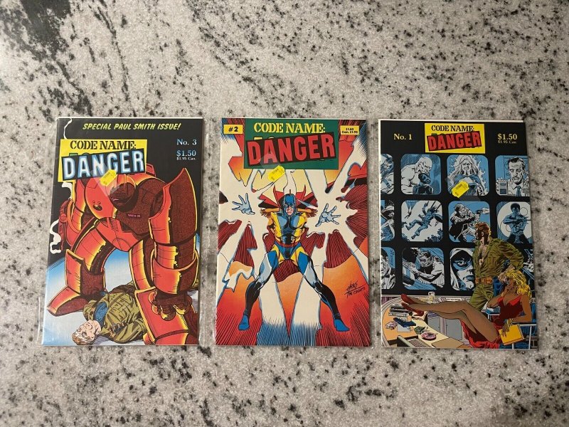 Lot Of 3 Codename Danger Comic Books # 1 2 3 NM Harris Cover Art RH1 ...