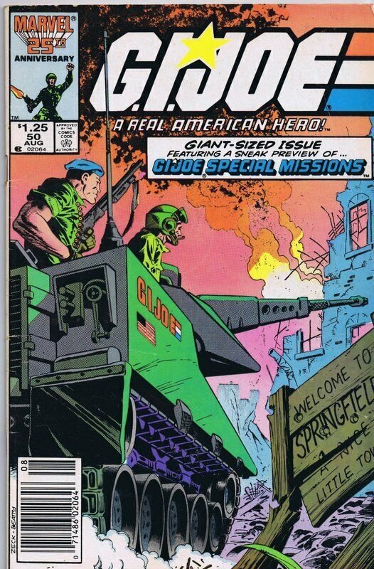 GI Joe A Real American Hero #50 ORIGINAL Vintage 1986 Marvel Comics 1st ...