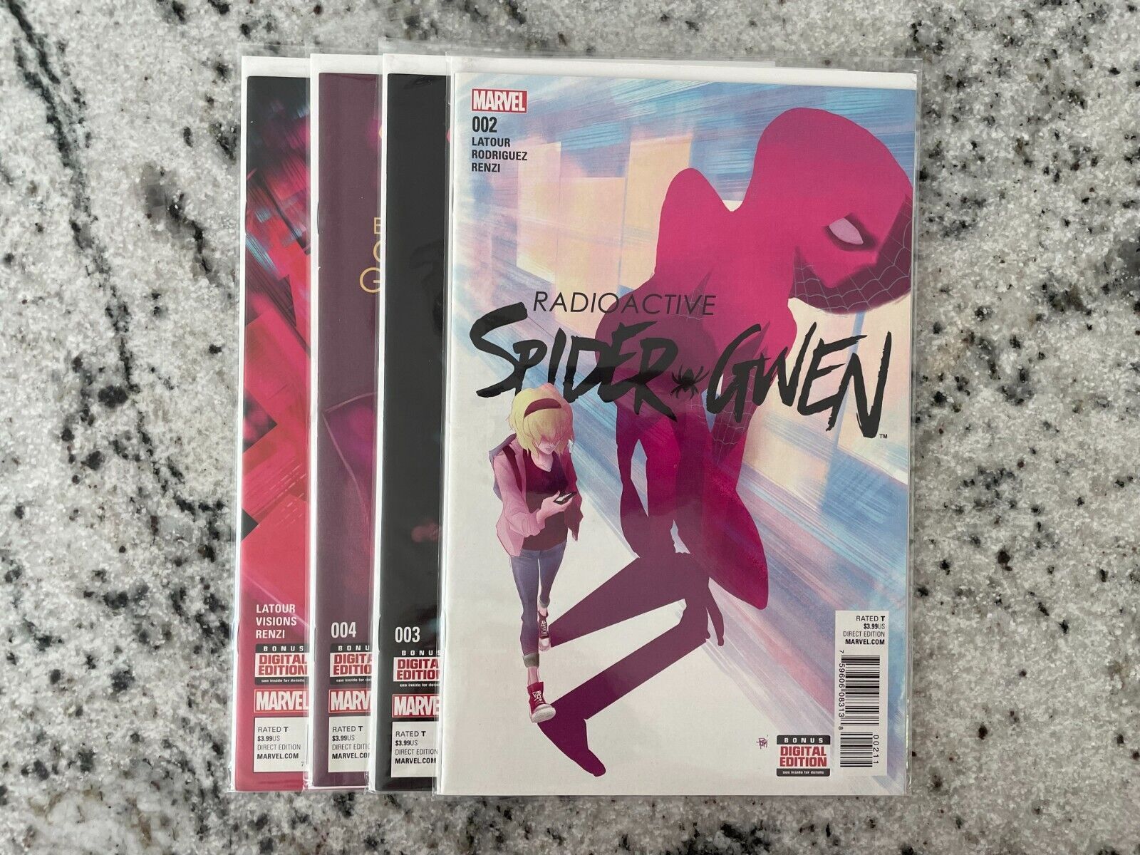 4 Spider-Gwen Marvel Comic Books # 2 3 4 5 NM Radioactive Spider-Man 12 ...