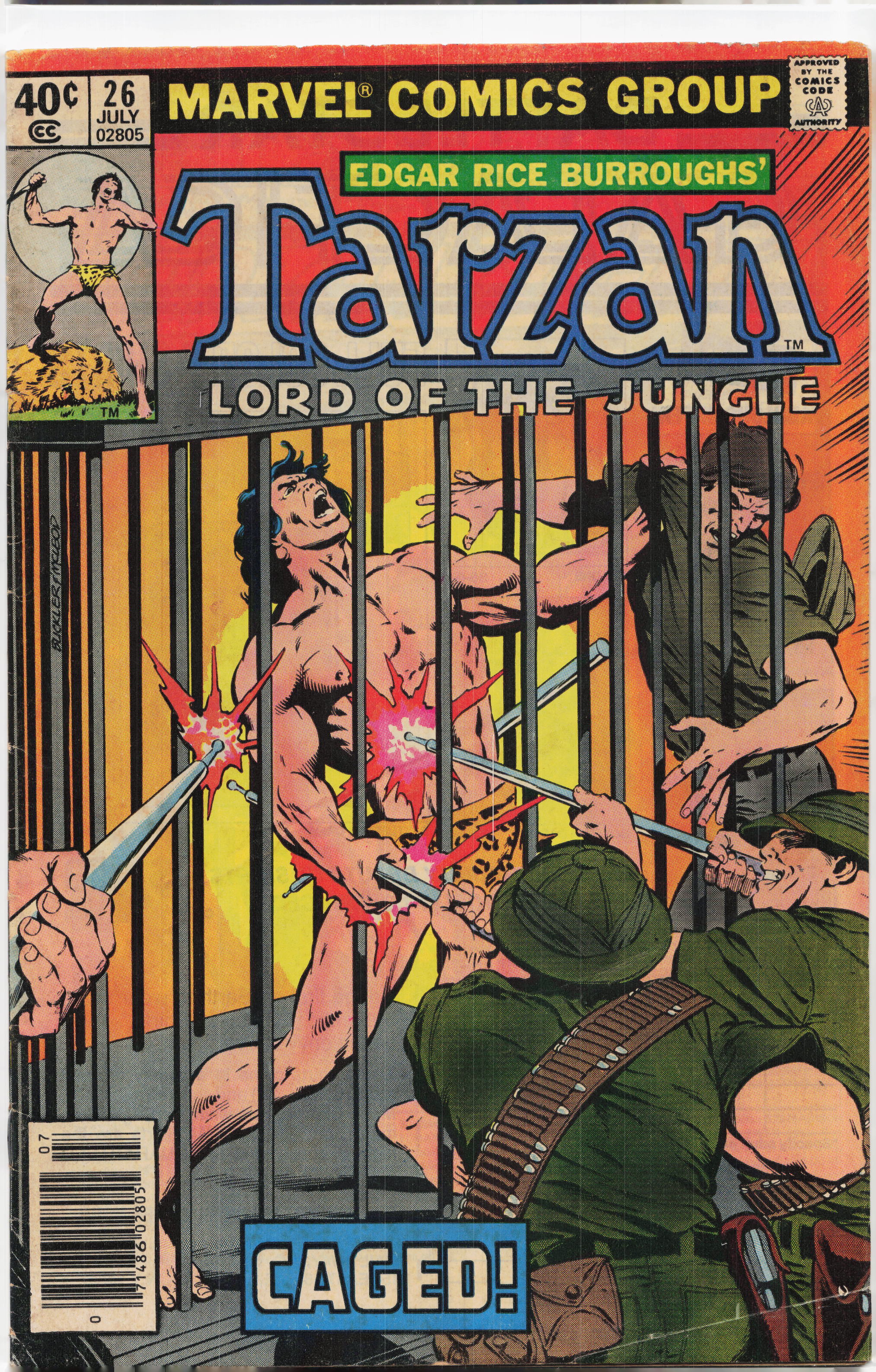 Tarzan #26 (1979) Tarzan | Comic Books - Bronze Age, Marvel, Tarzan ...