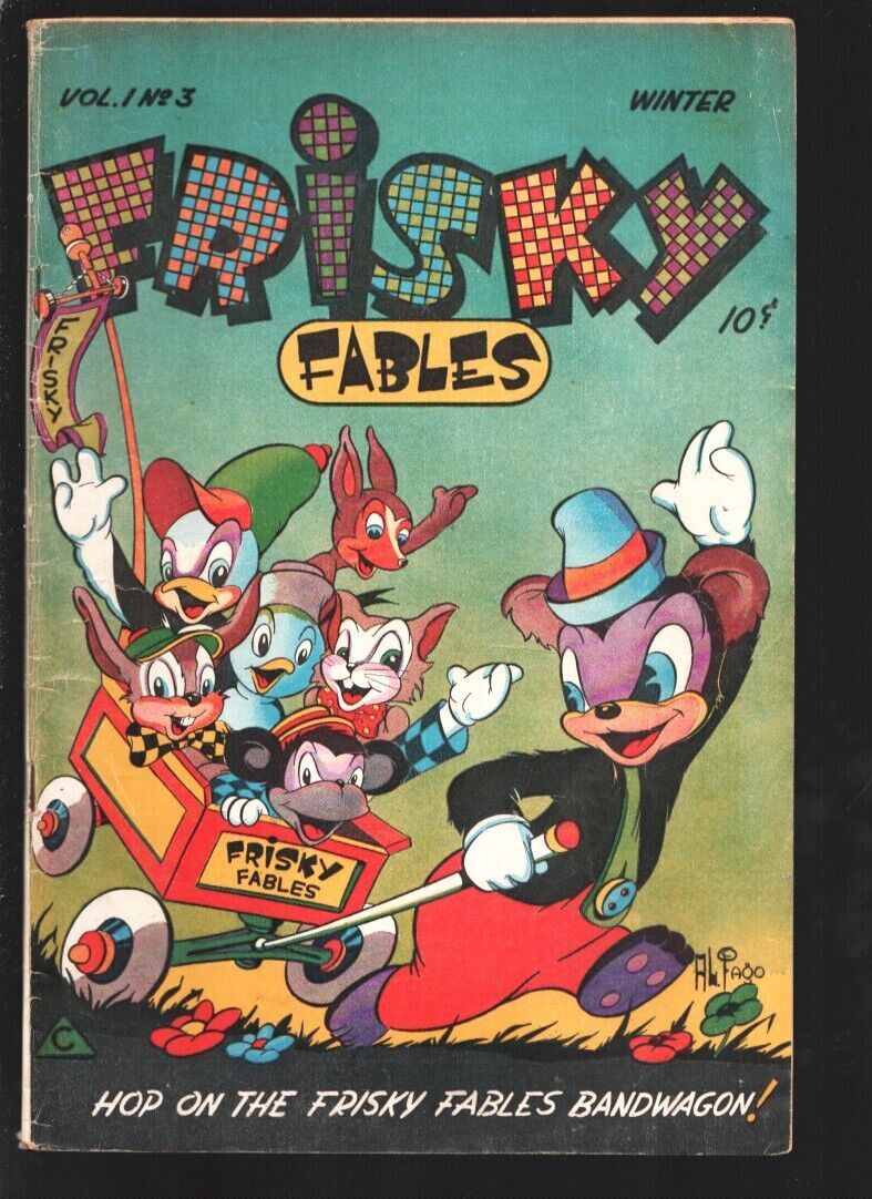 Frisky Fables #3 1945-Novelty Press-Al Fago cover art & stories-A.W ...