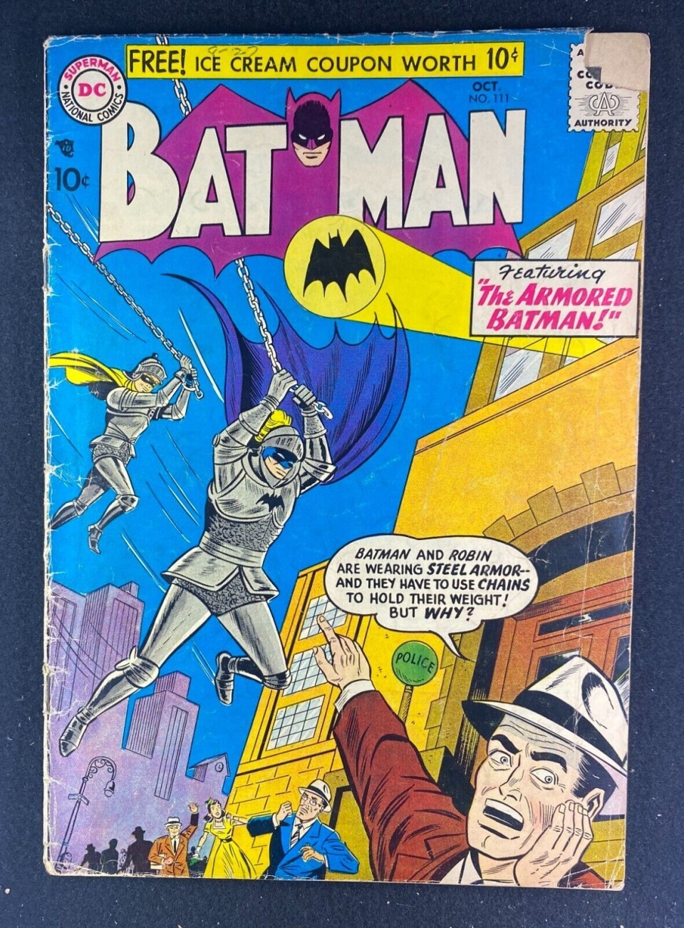 Batman (1940) #111 GD (2.0) Sheldon Moldoff Cover and Art Robin | Comic ...