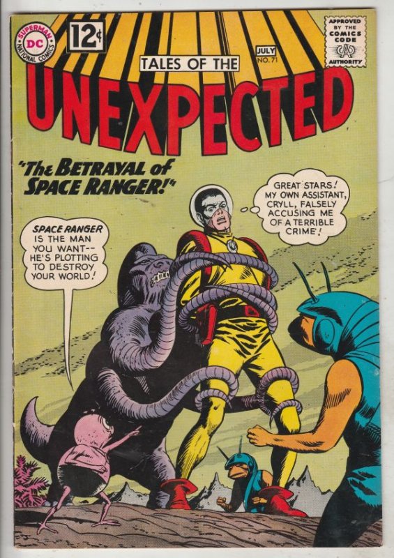 Tales of the Unexpected #71 (Jul-62) NM- High-Grade Space Ranger, Cyrl ...